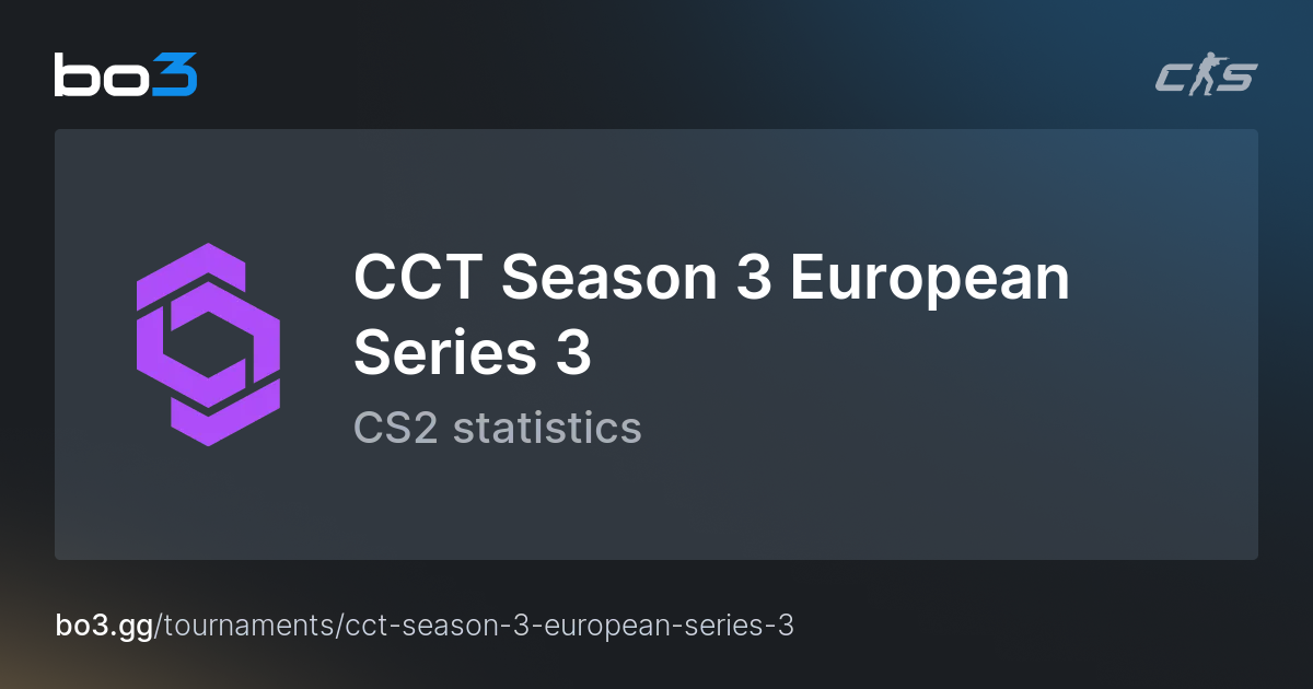 CCT Season 3 European Series 3 – Schedule, statistics