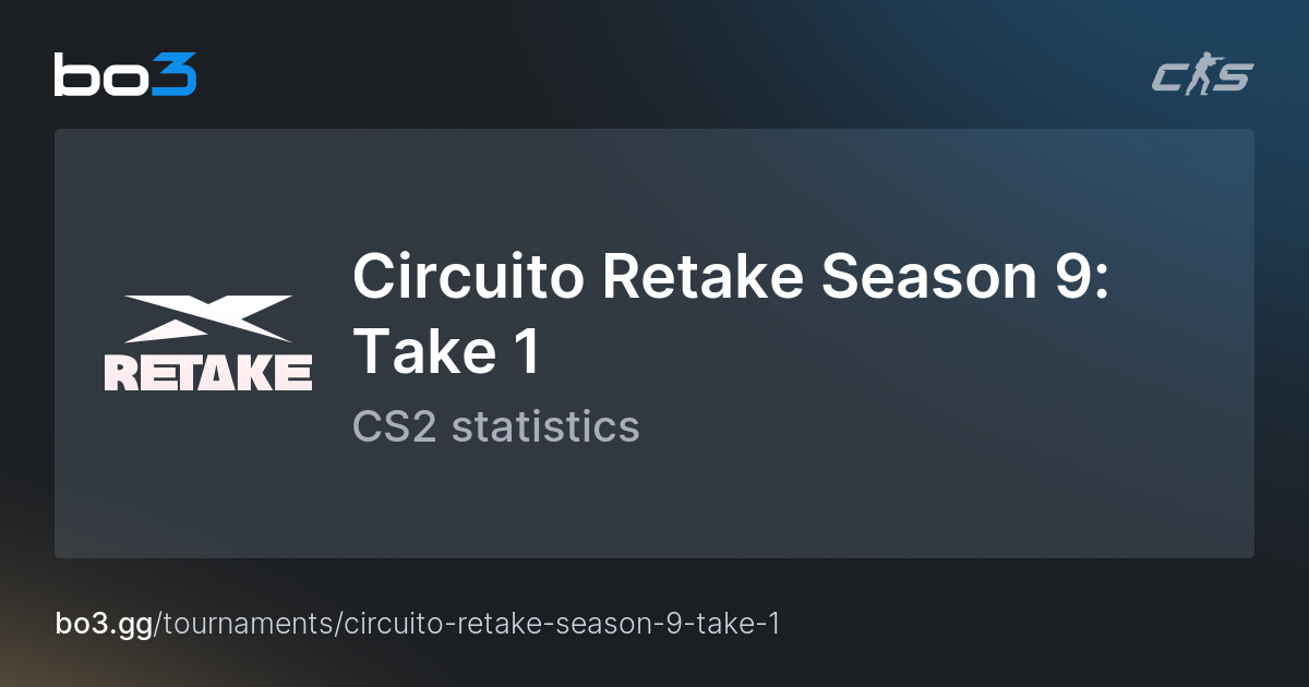 Circuito Retake Season 9: Take 1 – Schedule, statistics