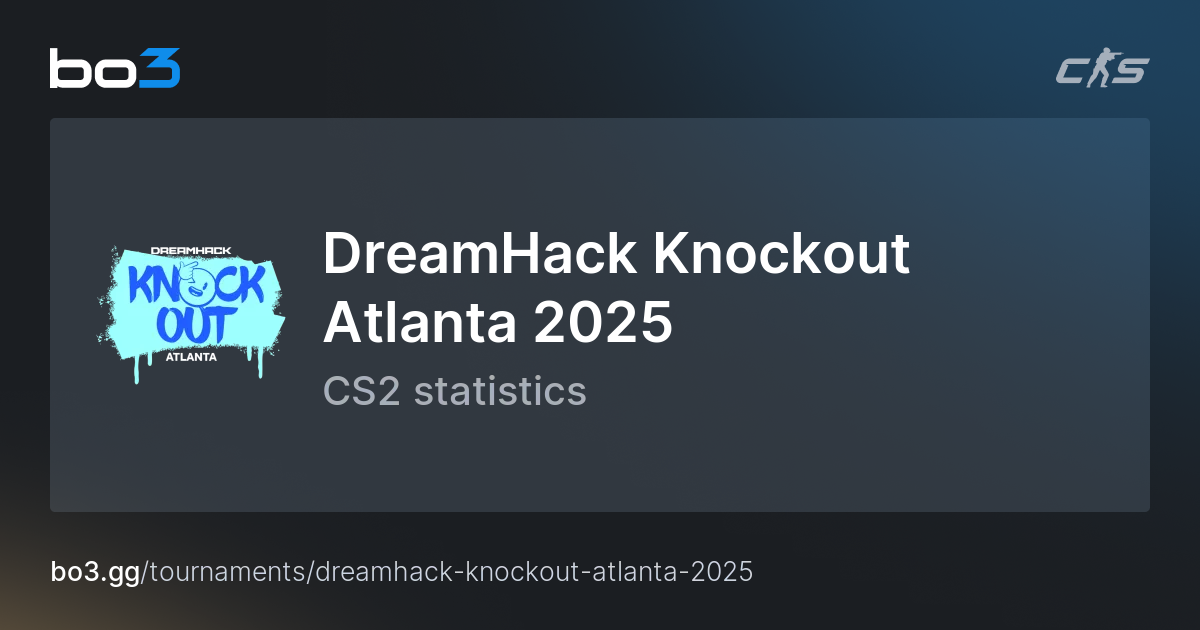 DreamHack Knockout Atlanta 2025 – Schedule, statistics