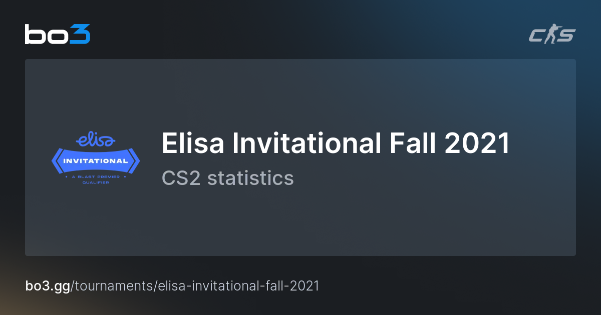 Elisa Invitational Fall 2021 – Schedule, statistics
