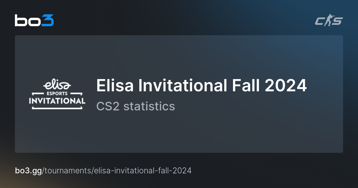 Elisa Invitational Fall 2024 – Schedule, statistics