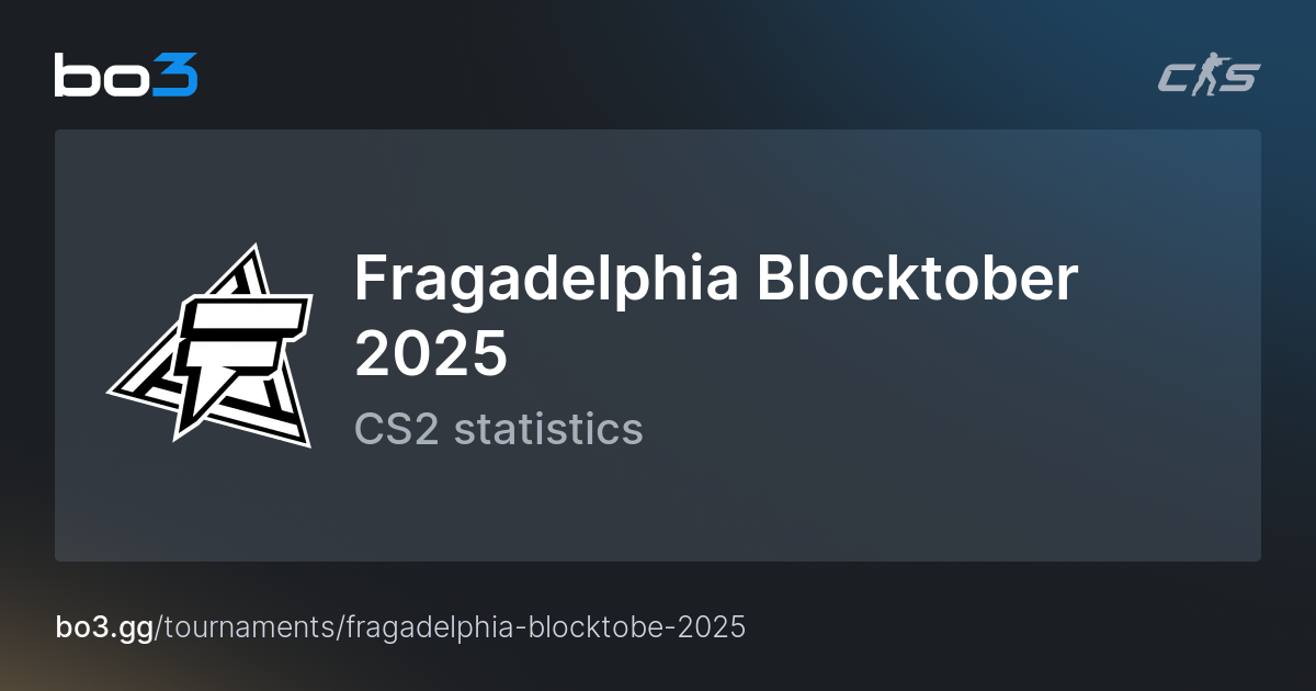Fragadelphia Blocktober 2025 – Schedule, statistics