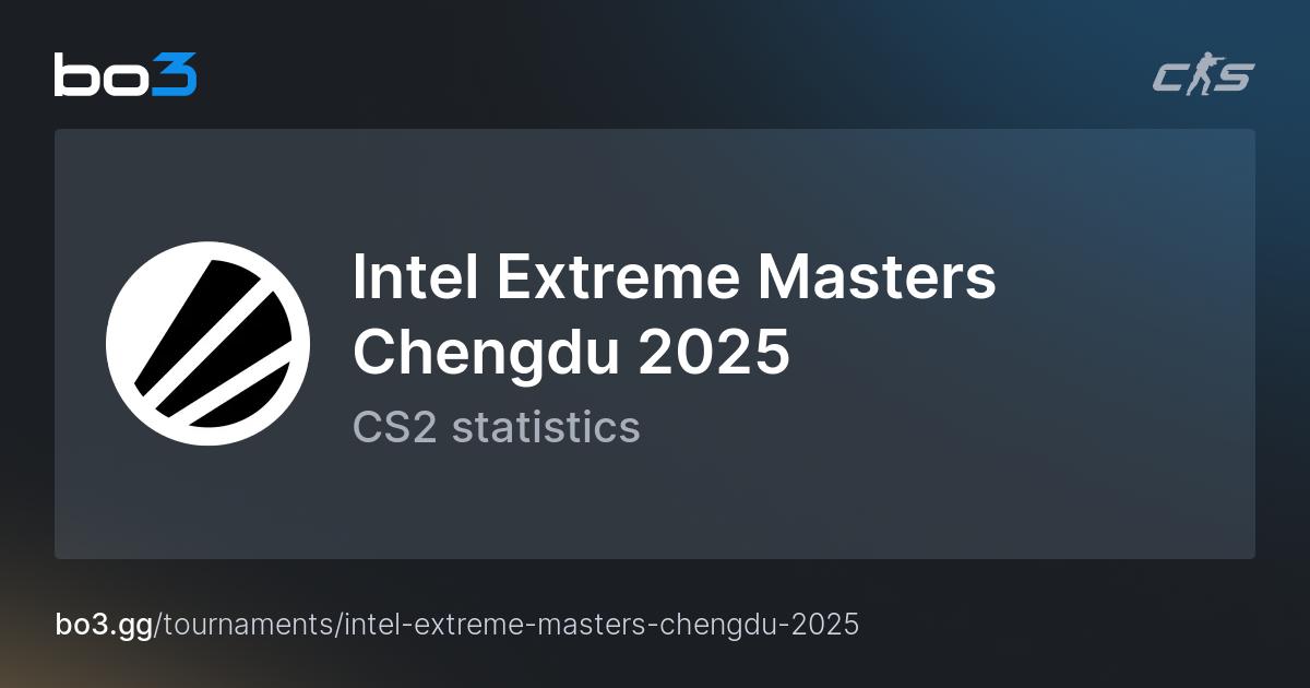 Intel Extreme Masters Chengdu 2025 – Horario, estadísticas