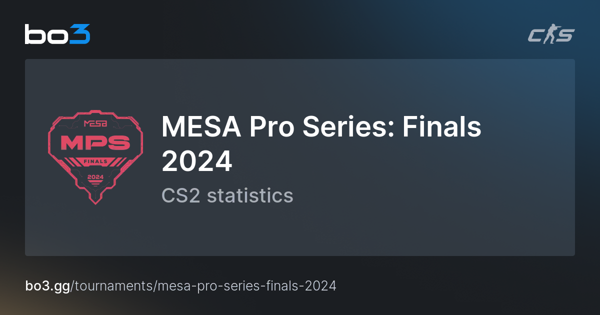 MESA Pro Series: Finals 2024 – Horario, estadísticas