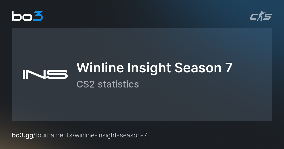 Winline Insight Season 7 – Schedule, statistics