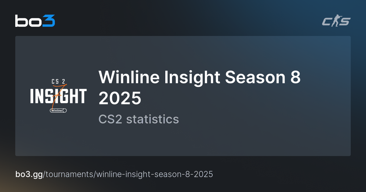 Winline Insight Season 8 2025 – Schedule, statistics