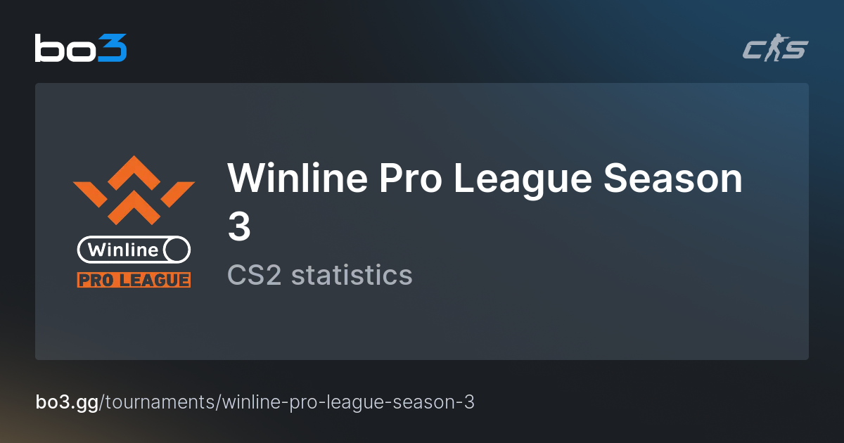Winline Pro League Season 3 – Расписание, статистика