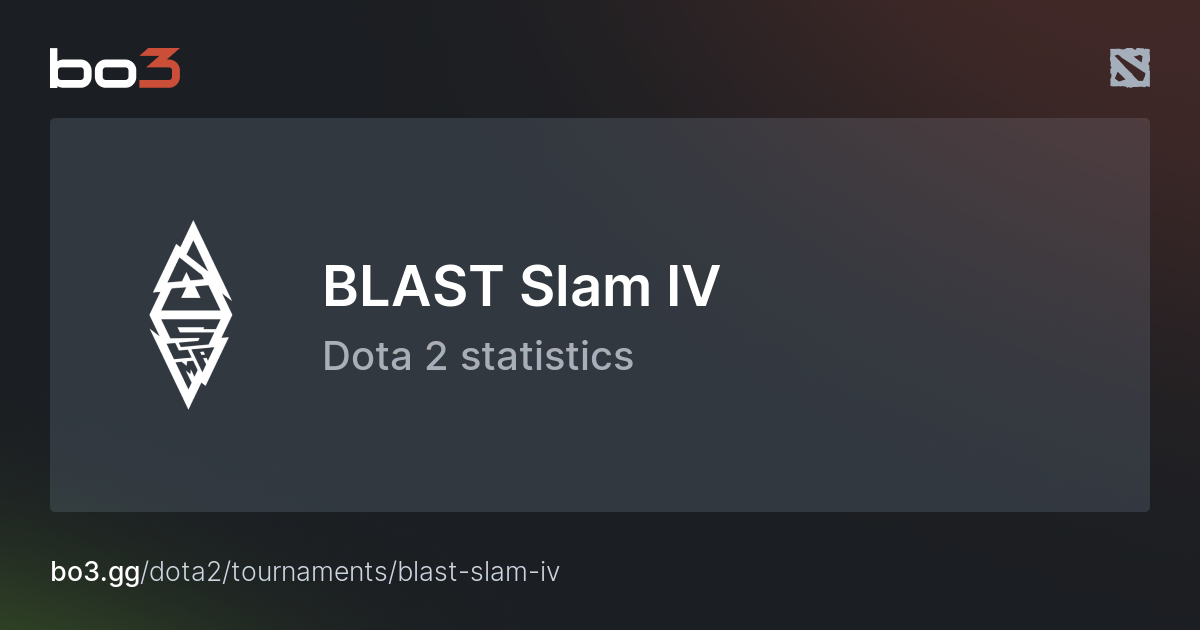 BLAST Slam IV – Schedule, statistics
