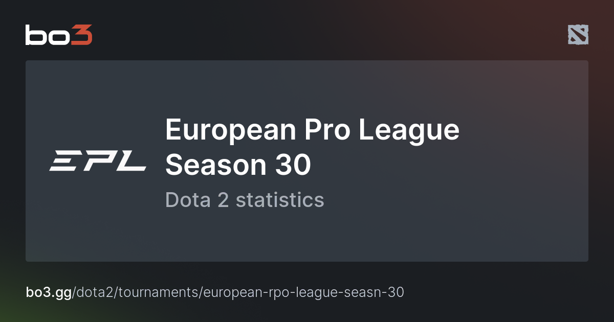 European Pro League Season 30 – Schedule, statistics