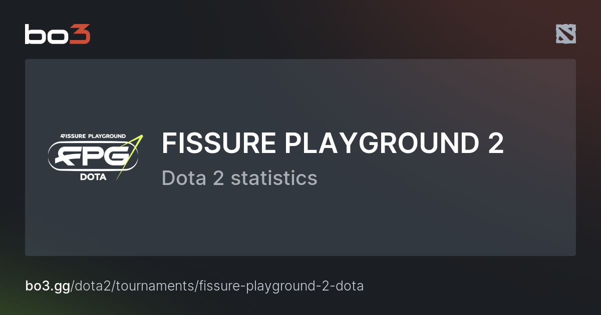 FISSURE PLAYGROUND 2 – Schedule, statistics