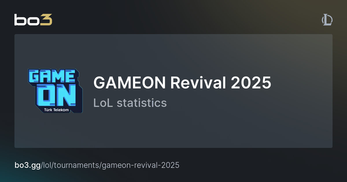 GAMEON Revival 2025 – Zeitplan, Statistiken