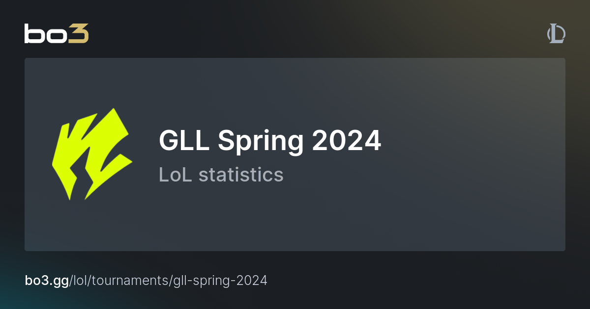 GLL Spring 2024 – Calendario, estadísticas