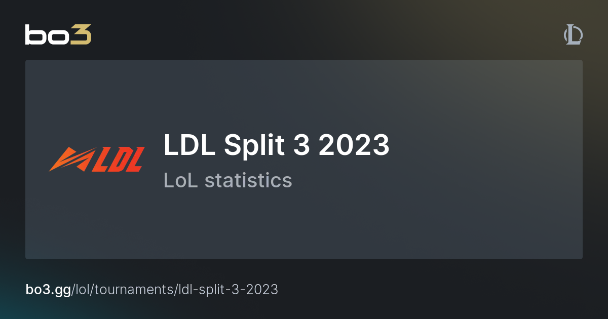 LDL Split 3 2023 – Schedule, statistics