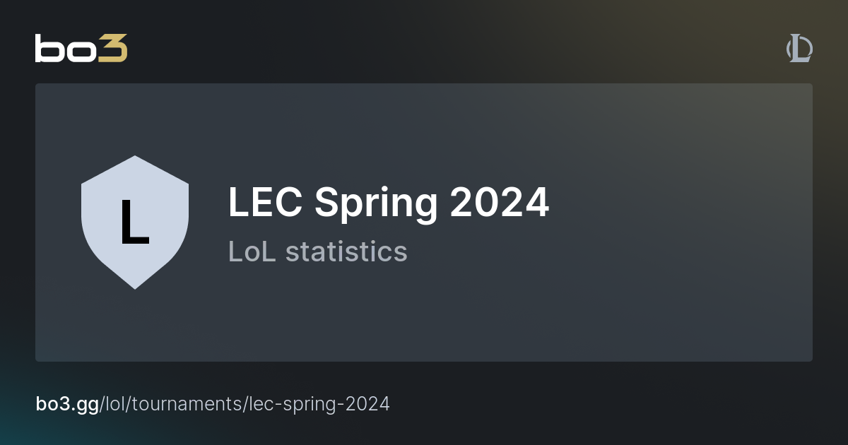 LEC Spring 2024 – Schedule, statistics