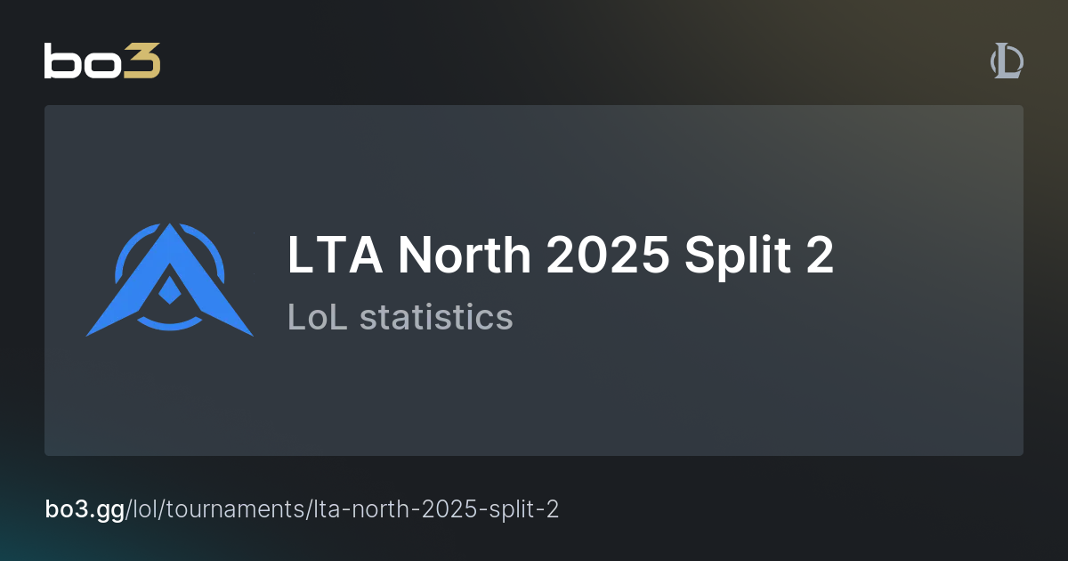 LTA North 2025 Split 2 – Schedule, statistics