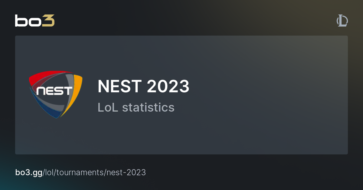 NEST 2023 – Schedule, statistics