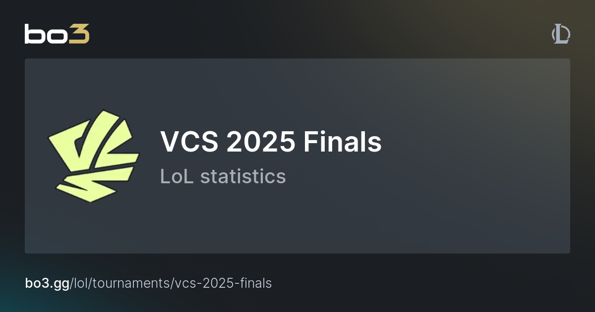VCS 2025 Finals – 일정, 통계