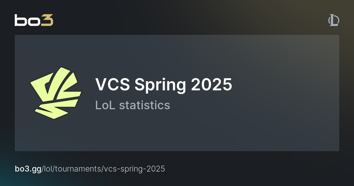 VCS Spring 2025 – Calendario, estadísticas