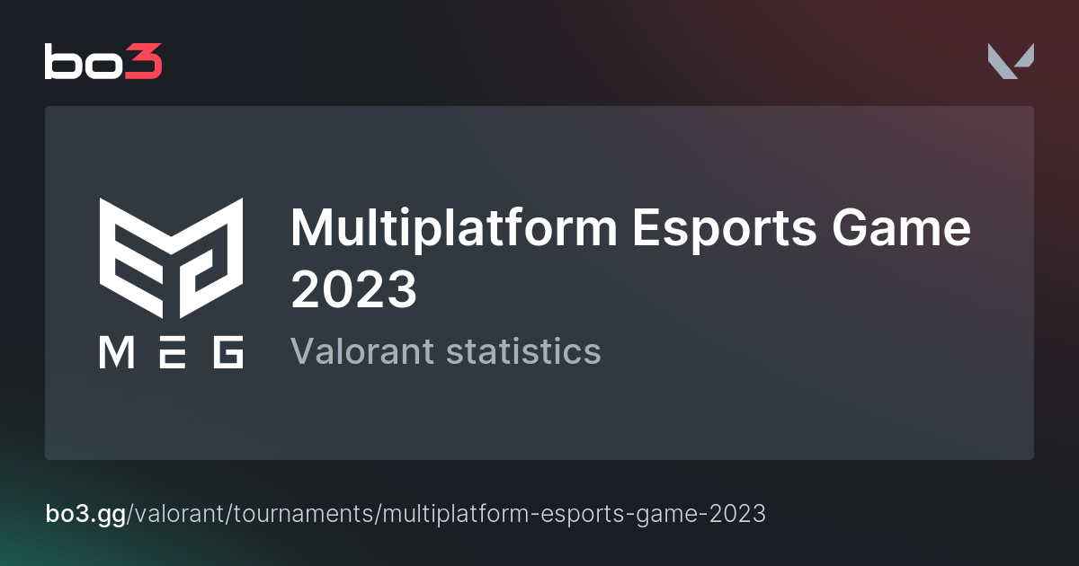 Multiplatform Esports Game 2023 – Calendario, estadísticas