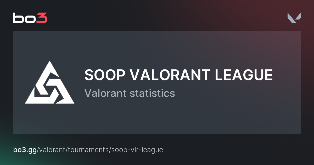 SOOP VALORANT LEAGUE – Schedule, statistics
