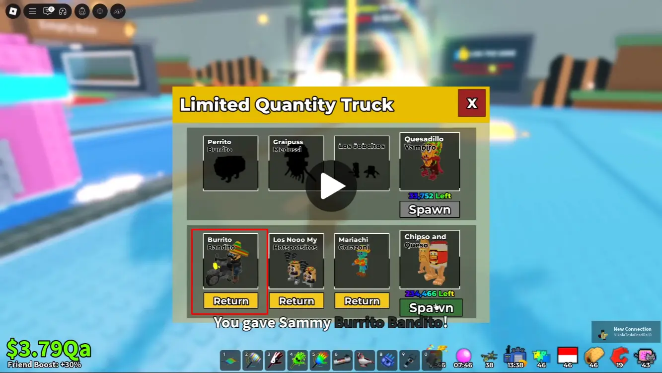 Guía para Burrito Bandito en Steal a Brainrot