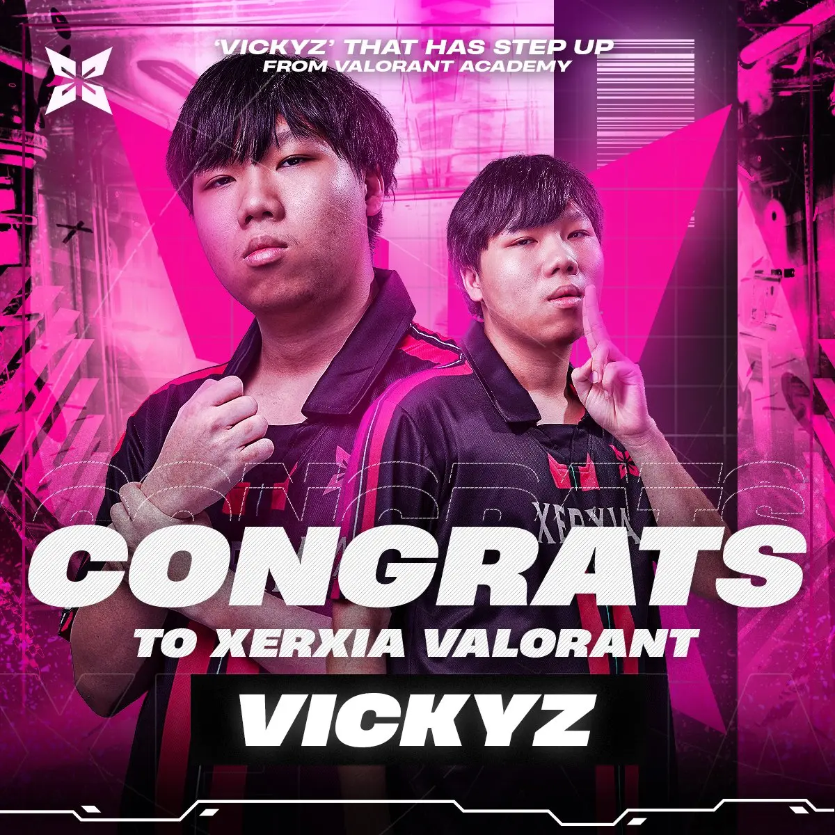 Vickyz с академического состава XERXIA заслужив место в основном ростере по Valorant